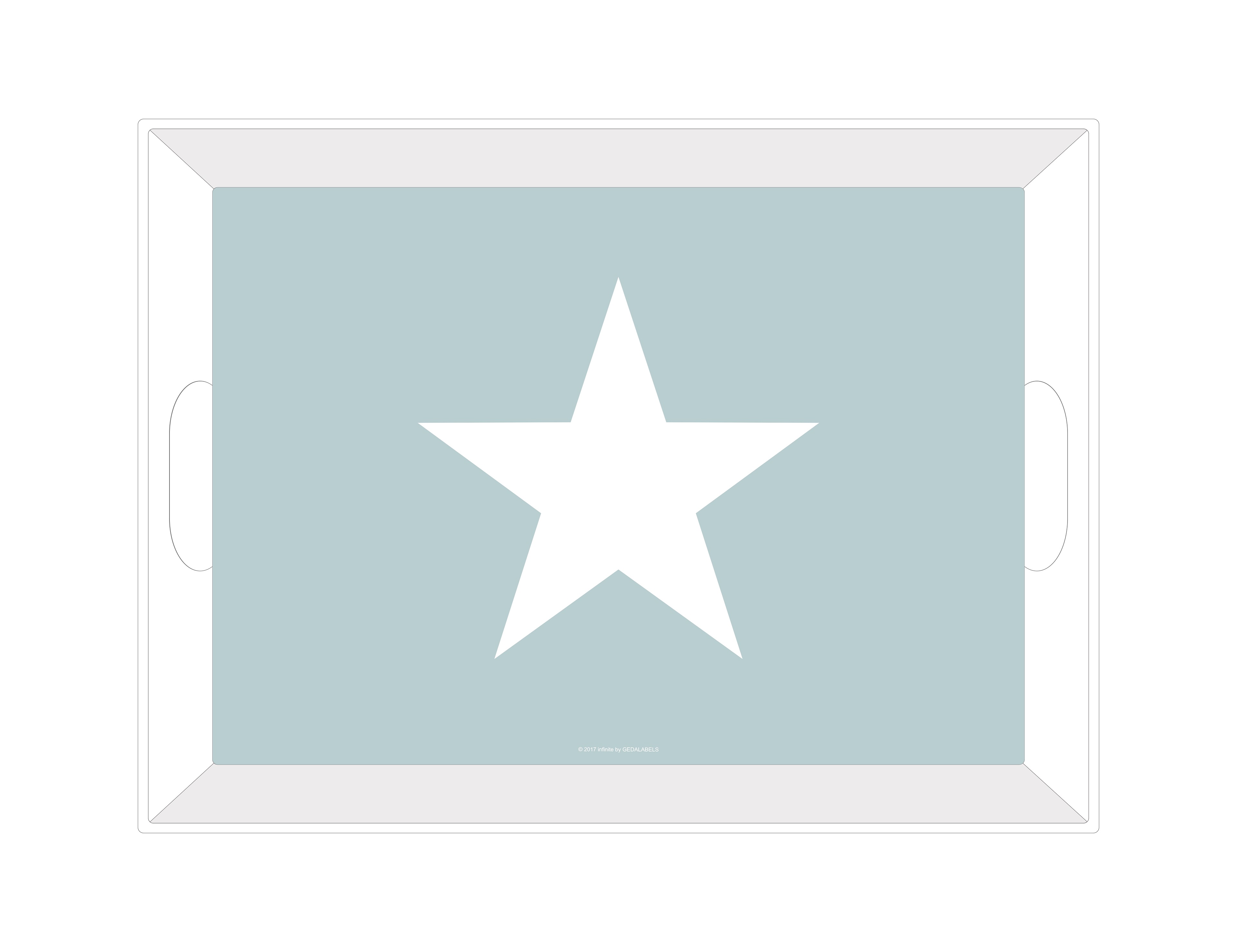 Tray Star turquoise | Stars | Theme | Trends | GEDA LABELS